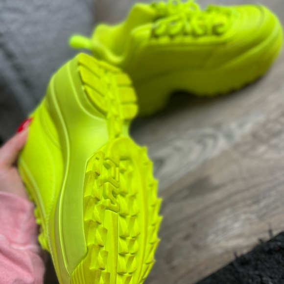 Fila | Shoes | Platform Chunky Fila Sneakers Limited Edition Neon Green ...